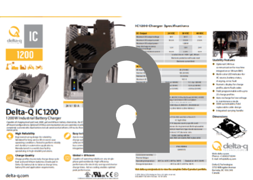 Delta-Q IC1200 Specification Sheet