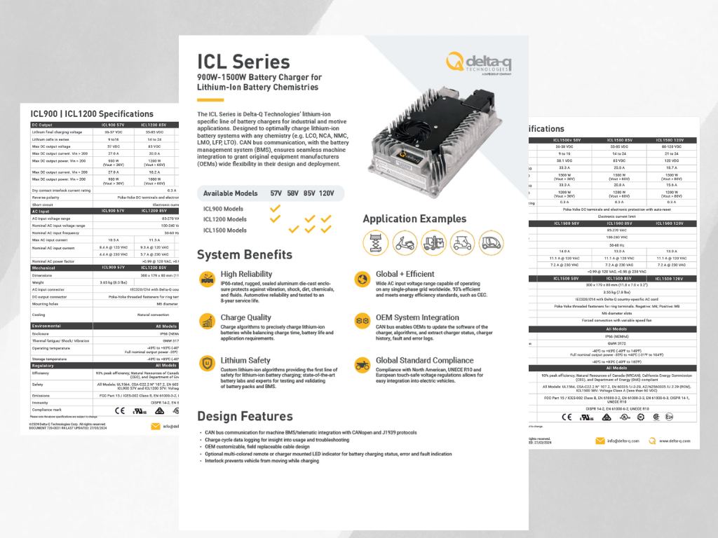 Delta-Q ICL Series Specification Sheet